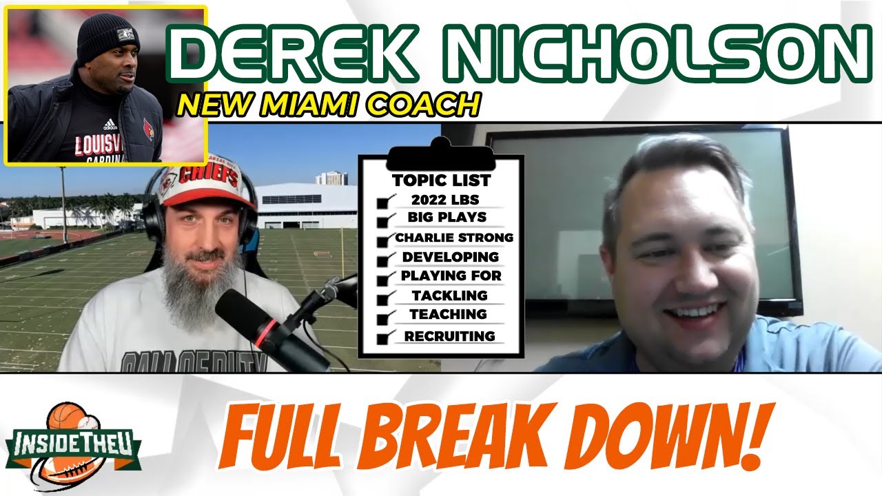 INSIGHT on NEW Miami Linebackers Coach Derek Nicholson🏈 Mark ...