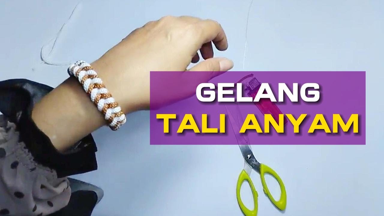 Gelang Tali Anyam Buat Cewek dari Benang Talikur | Making your own ...
