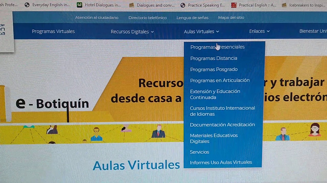 Entering Moodle English class - YouTube