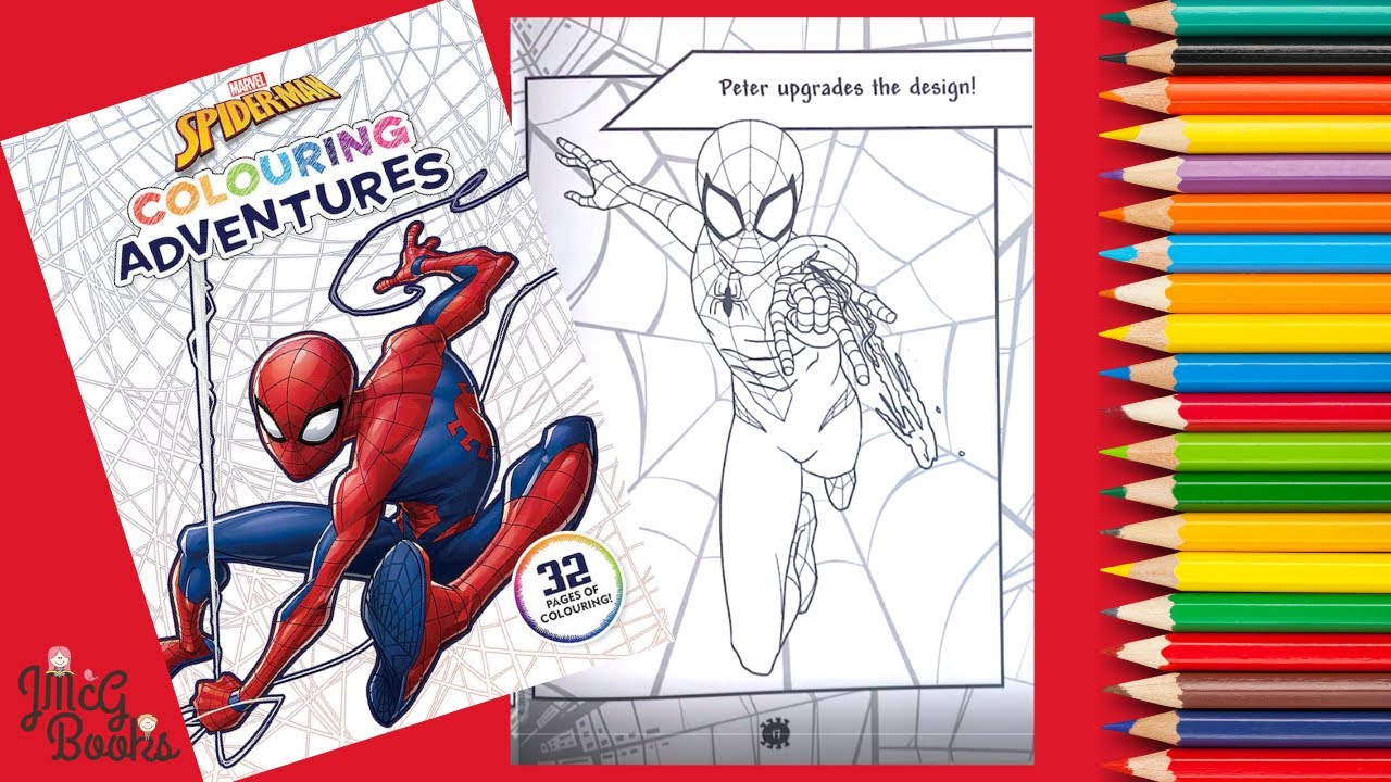 Spiderman Colouring Adventures Coloring Book - Spiderman Coloring page ...