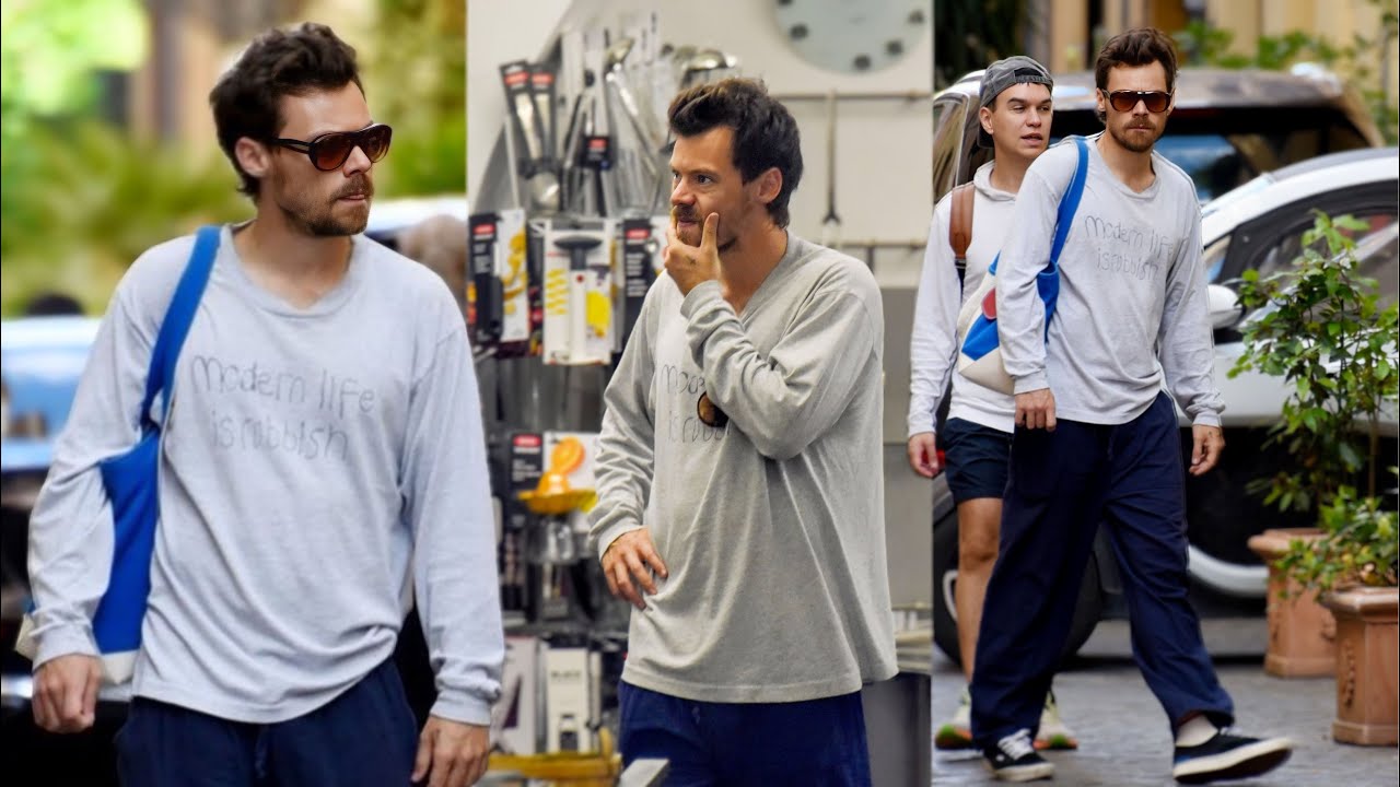 HARRY STYLES BUYING KITCHEN UTENSILS IN ROME (May 21) - YouTube