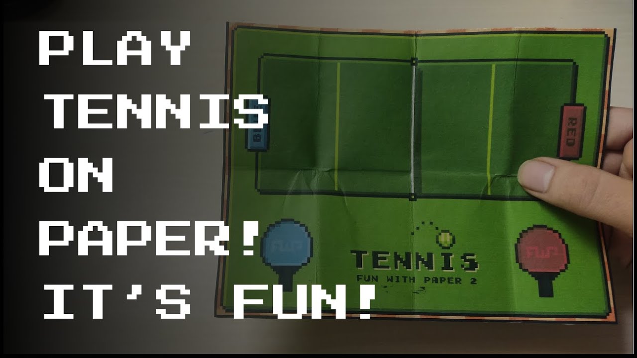 Paper Tennis V2 | Fun With Paper 2 - YouTube