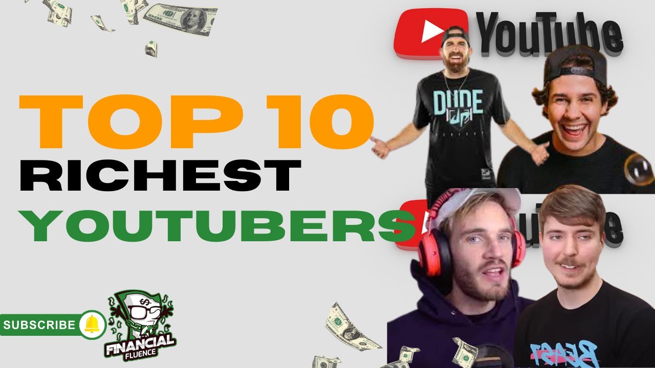 TOP 10: Wealthiest YouTubers in 2022 (MrBeast, PewDiePie,etc.) - YouTube