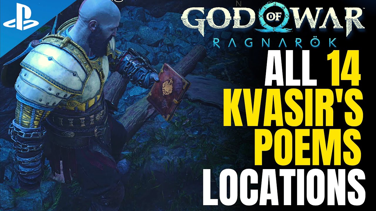 All 14 Kvasir's Poems Map Locations | God of War Ragnarok - YouTube