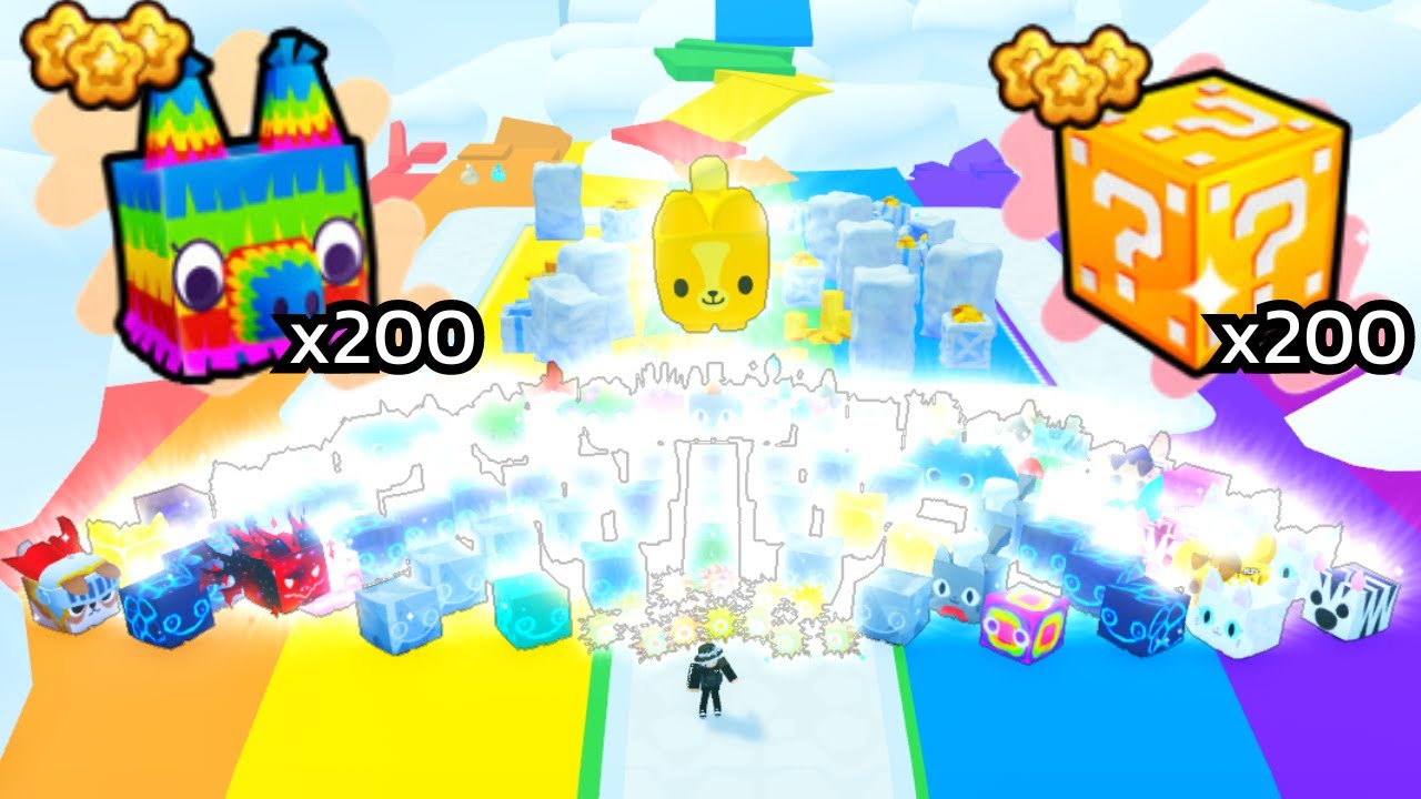 Pet Simulator 99! | ตี Piñatas และ Lucky 200 กล่อง ด้วนทีมไชนี่ จะได้ ...