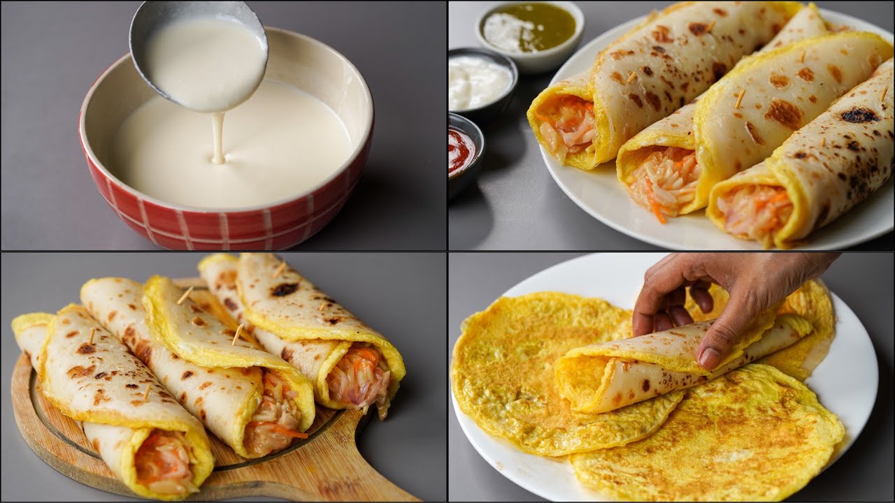 Egg Paratha Roll | Liquid Dough Egg Paratha Roll | Egg Roll | Paratha ...