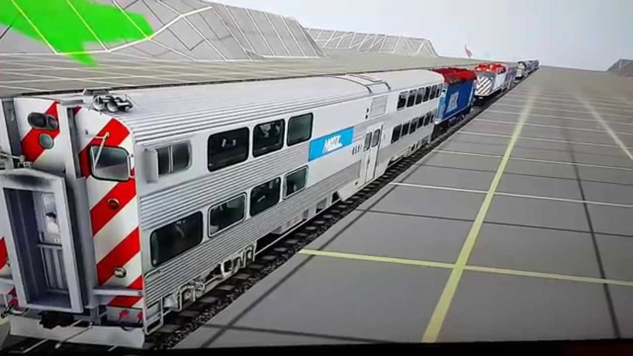 New Metra content tested in Trainz - YouTube