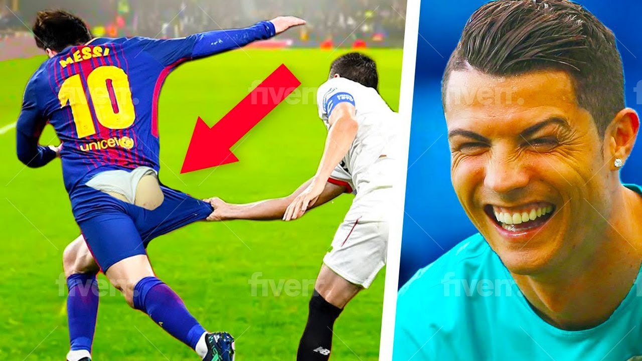 FUNNY FOOTBALL Moments: Messi, Ronaldo, Mbappe, and More - YouTube