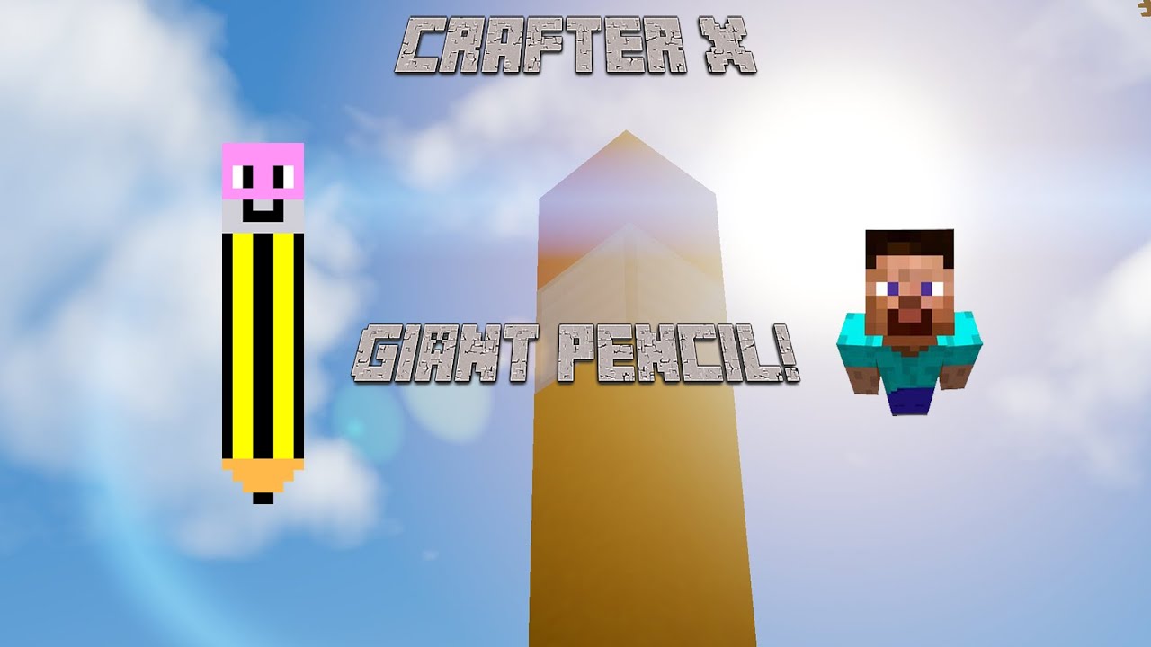 How To Build A Giant Pencil! | Minecraft - YouTube