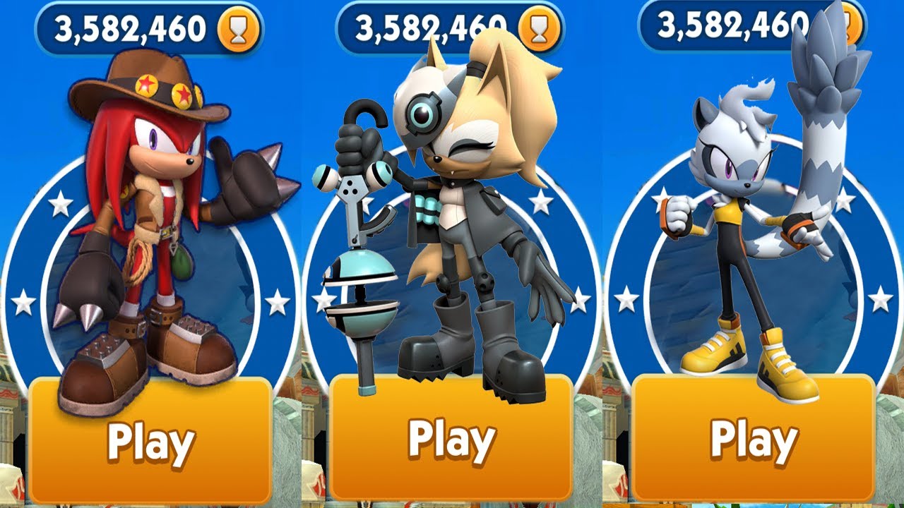 Sonic Dash - Whisper vs Tangle vs Treasure Hunter Knuckles - Android ...