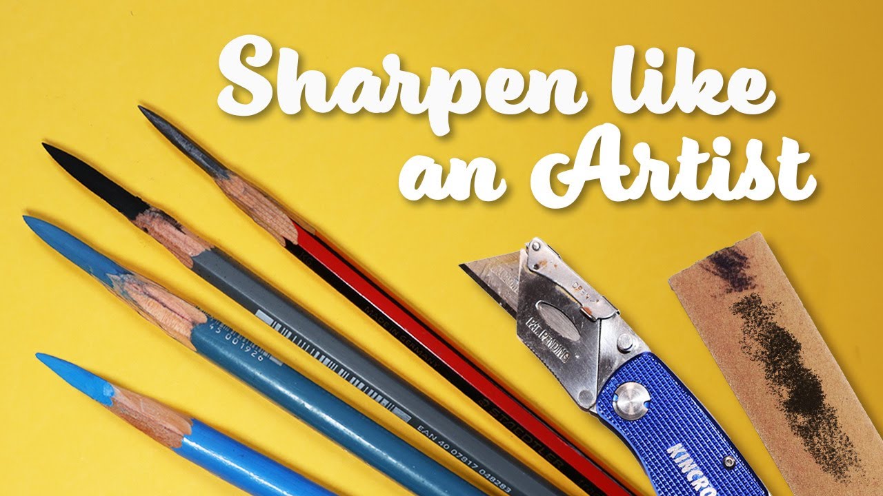 How to Sharpen Pencils for Sketching and Drawing - YouTube