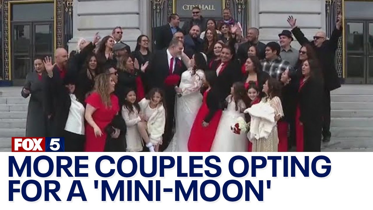 More couples opting for a 'mini-moon' - YouTube