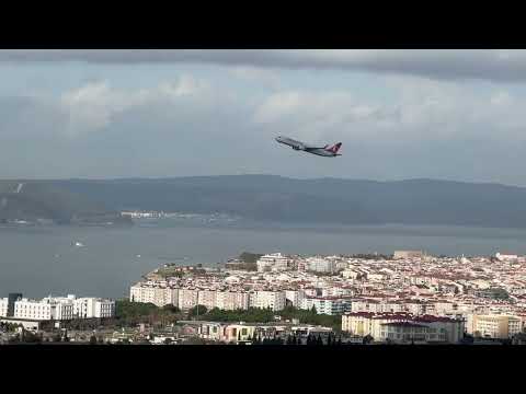 Çanakkale Havaalanı Uçak Kalkış Anı