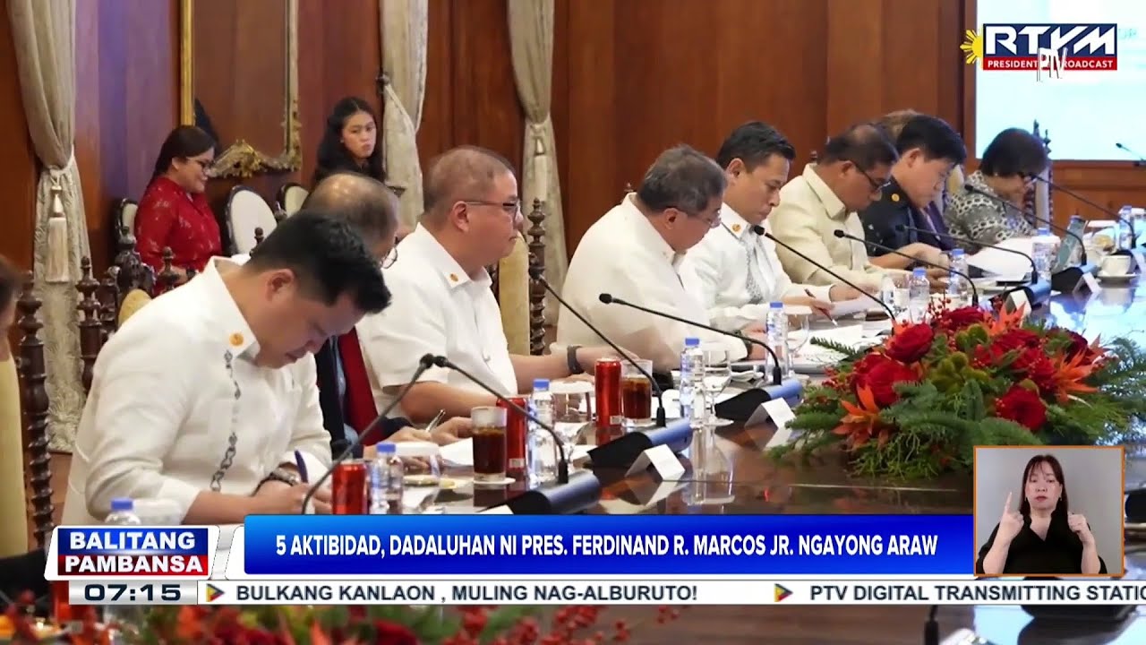 Limang aktibidad, dadaluhan ni PBBM ngayong araw - YouTube