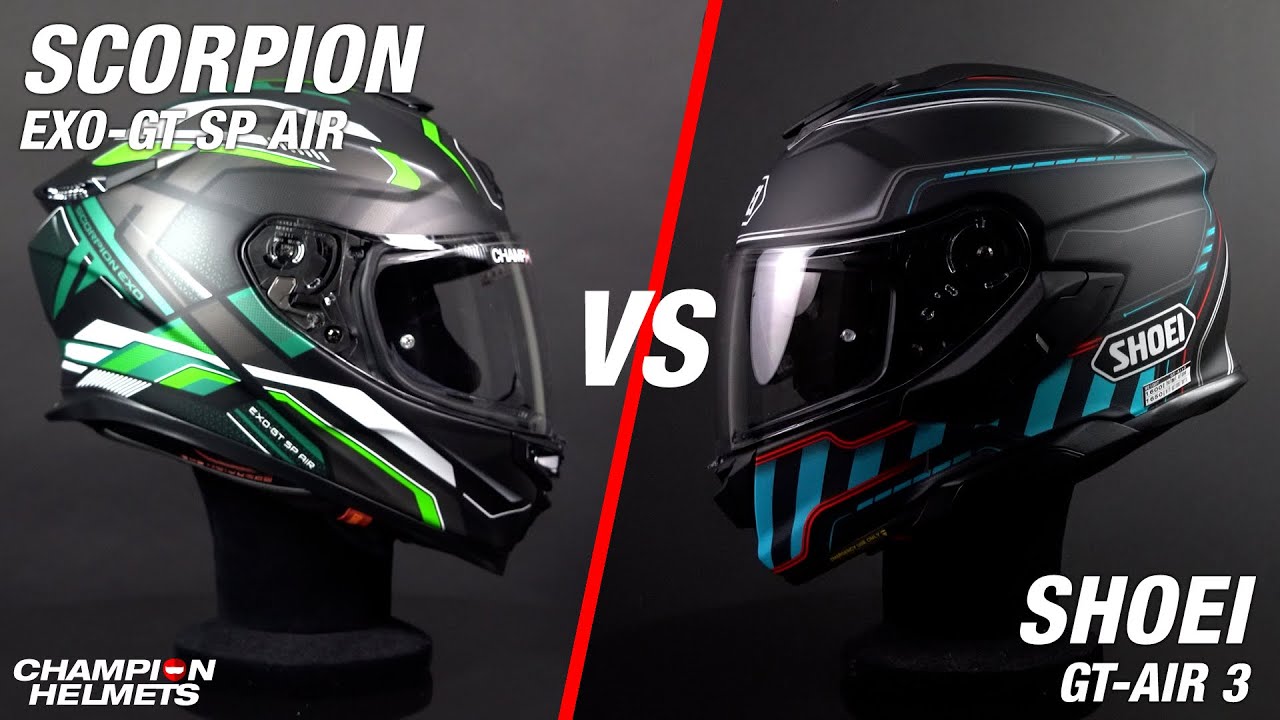 Scorpion EXO-GT SP Air VS Shoei GT-Air 3 | Which Helmet Should You ...