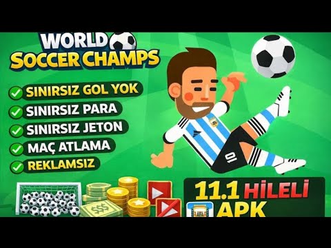 WORLD SOCCER CHAMPS 11.1 HİLE NASIL İNDİRİLİR ÜCRETSİZ!!!!!!