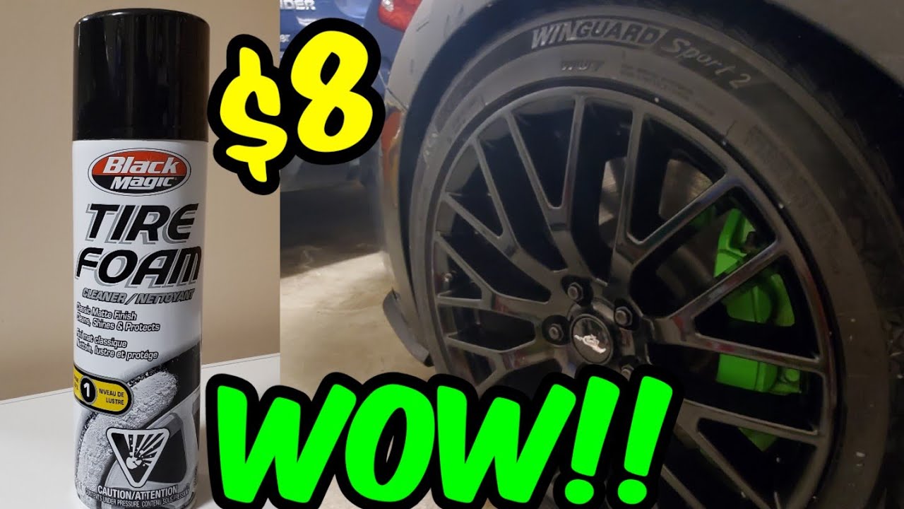 Black Magic Tire Foam Review! **$8 Must have** - YouTube