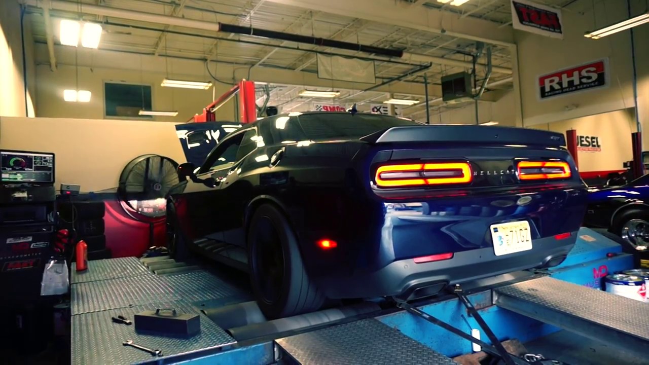 Dodge Challenger HELLCAT Dyno - YouTube