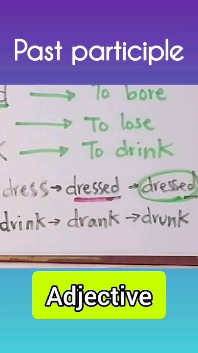 Pasado Participio como Adjetivo en #inglés - YouTube