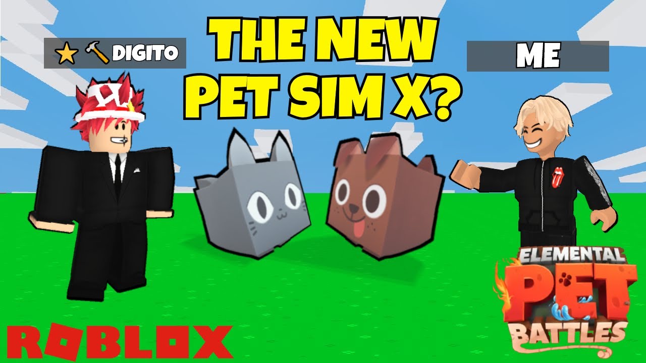So @DigitoSIM Made the NEW Pet Simulator X... (ROBLOX Elemental Pet ...