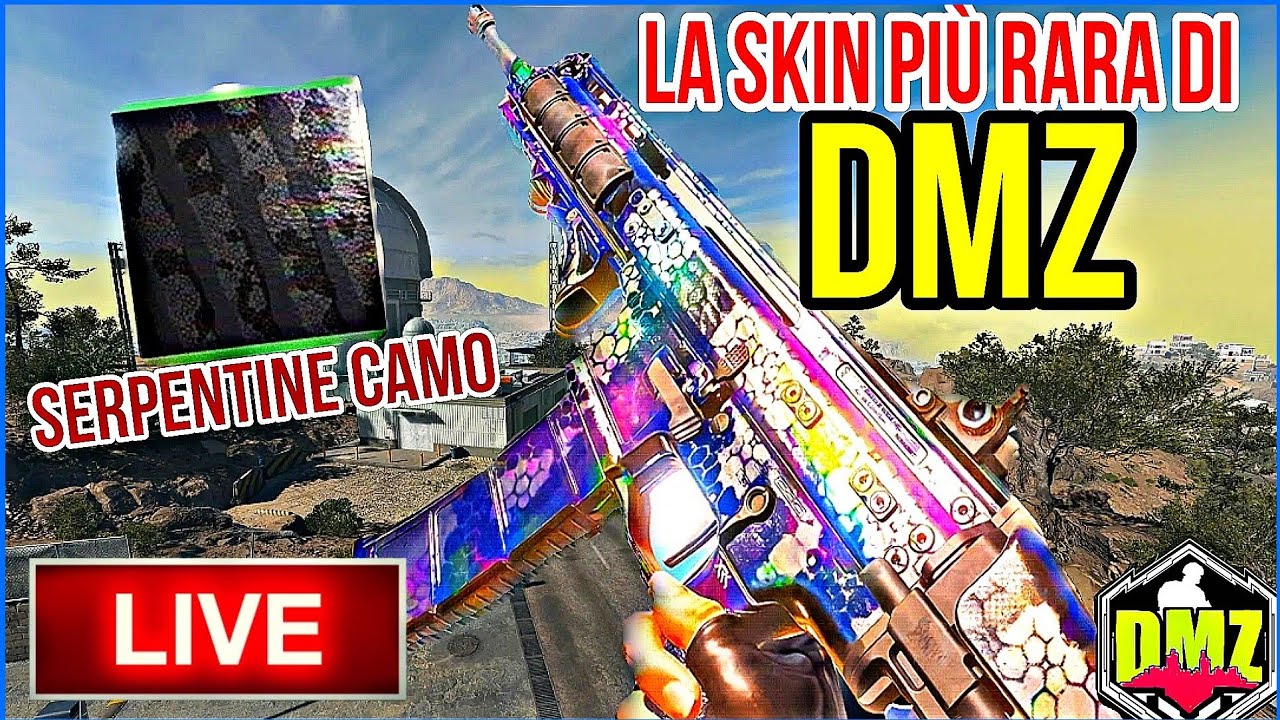 🛑 LIVE - SERPENTINE CAMO - LA SKIN PIÙ RARA DI DMZ! - YouTube