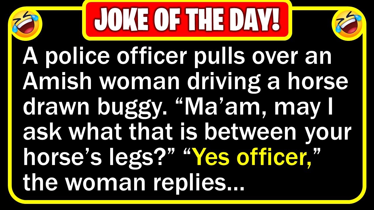 🤣 BEST JOKE OF THE DAY! - An Amish lady was driving her horse drawn ...