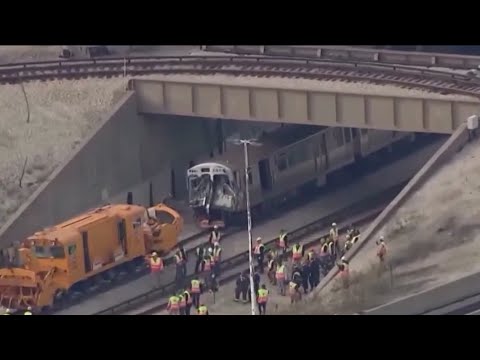 CTA Yellow Line reopens after crash that left 38 injured - YouTube
