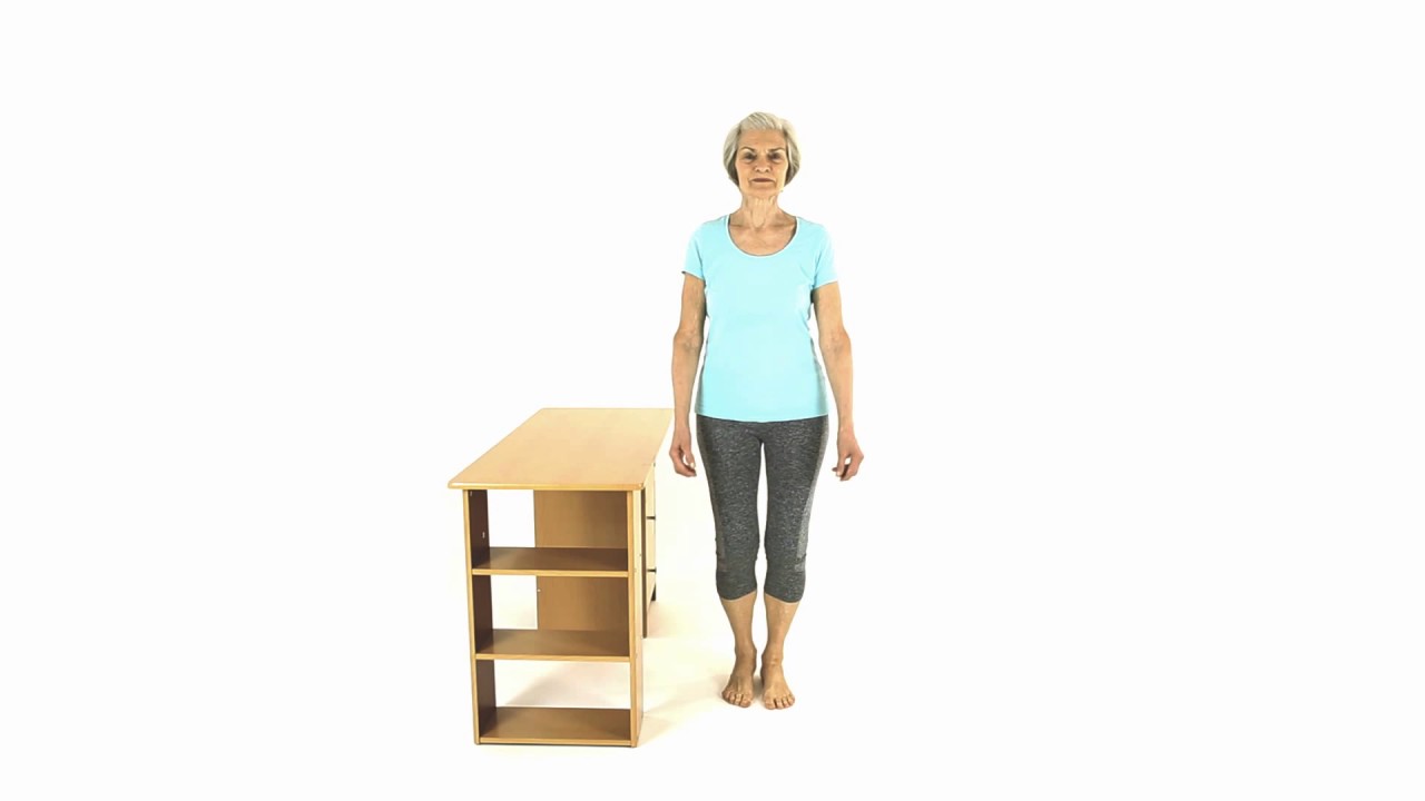 Falls Prevention: Marching on the Spot Unsupported - YouTube