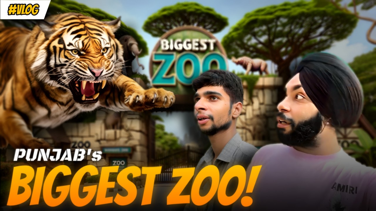 EXPLORING BIGGEST ZOO IN PUNJAB😱🔥 Ft. CHHATBIR ZOO || Mahendra ...