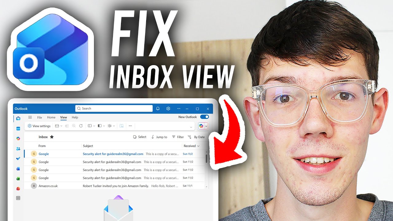 How To Fix Outlook Inbox View Changed (Go Back) - Step By Step - YouTube
