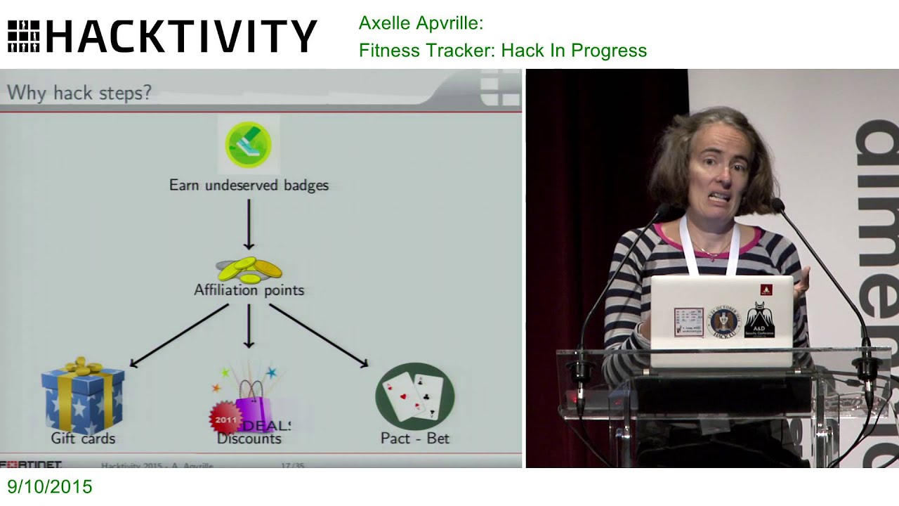 Axelle Apvrille – Fitness Tracker: Hack in Progress - YouTube