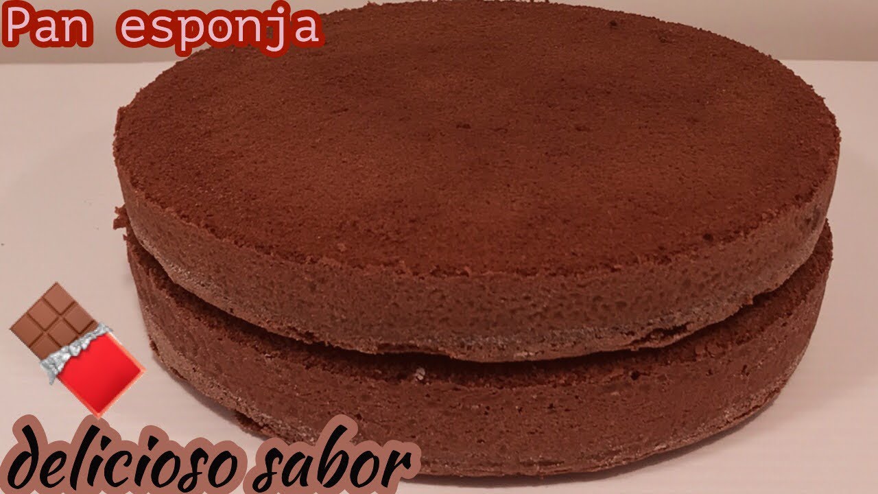 PAN ESPONJA SABOR CHOCOLATE - YouTube