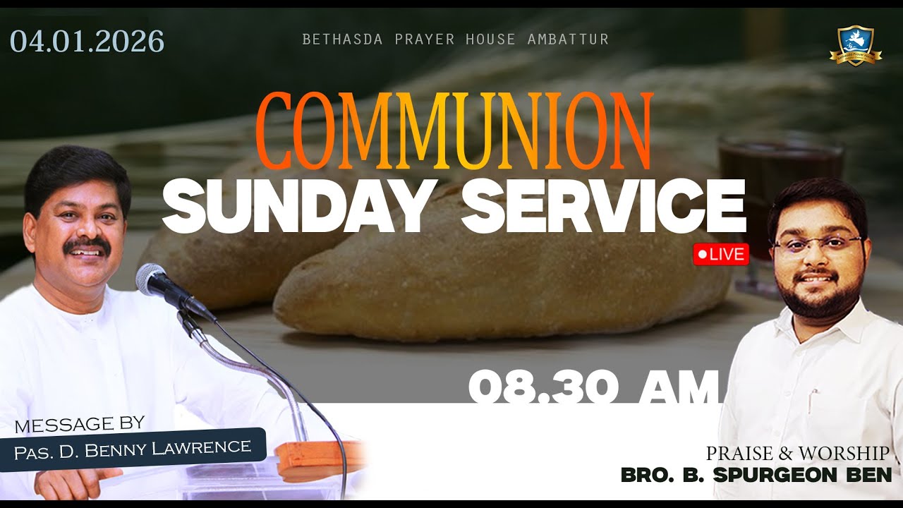 LIVE | Sunday Service | Pas. D. Benny Lawrence | 04 Jan 2026 # ...