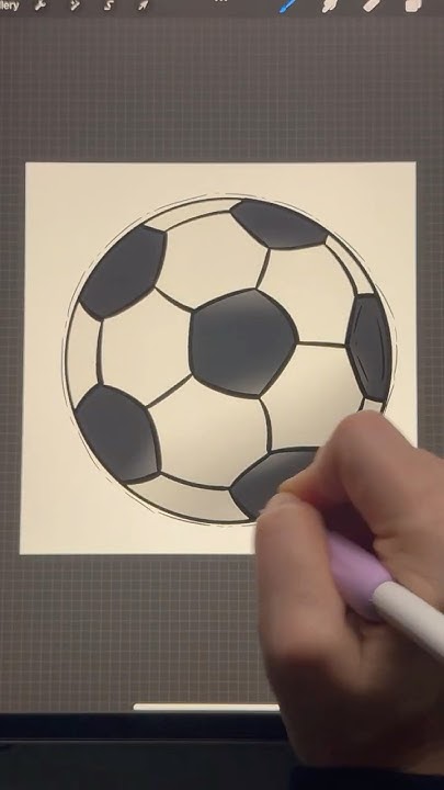 Procreate Drawing Soccer Ball #shorts #ipaddrawing #procreatedrawings # ...