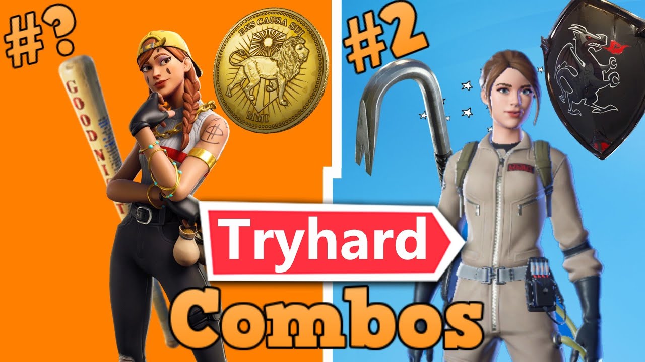 15 Tryhard Skin Combos In Fortnite Sweaty Skin Combos Youtube