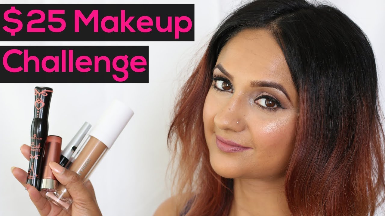 $25 Makeup Challenge | 2 Makeup Looks for $25 - YouTube