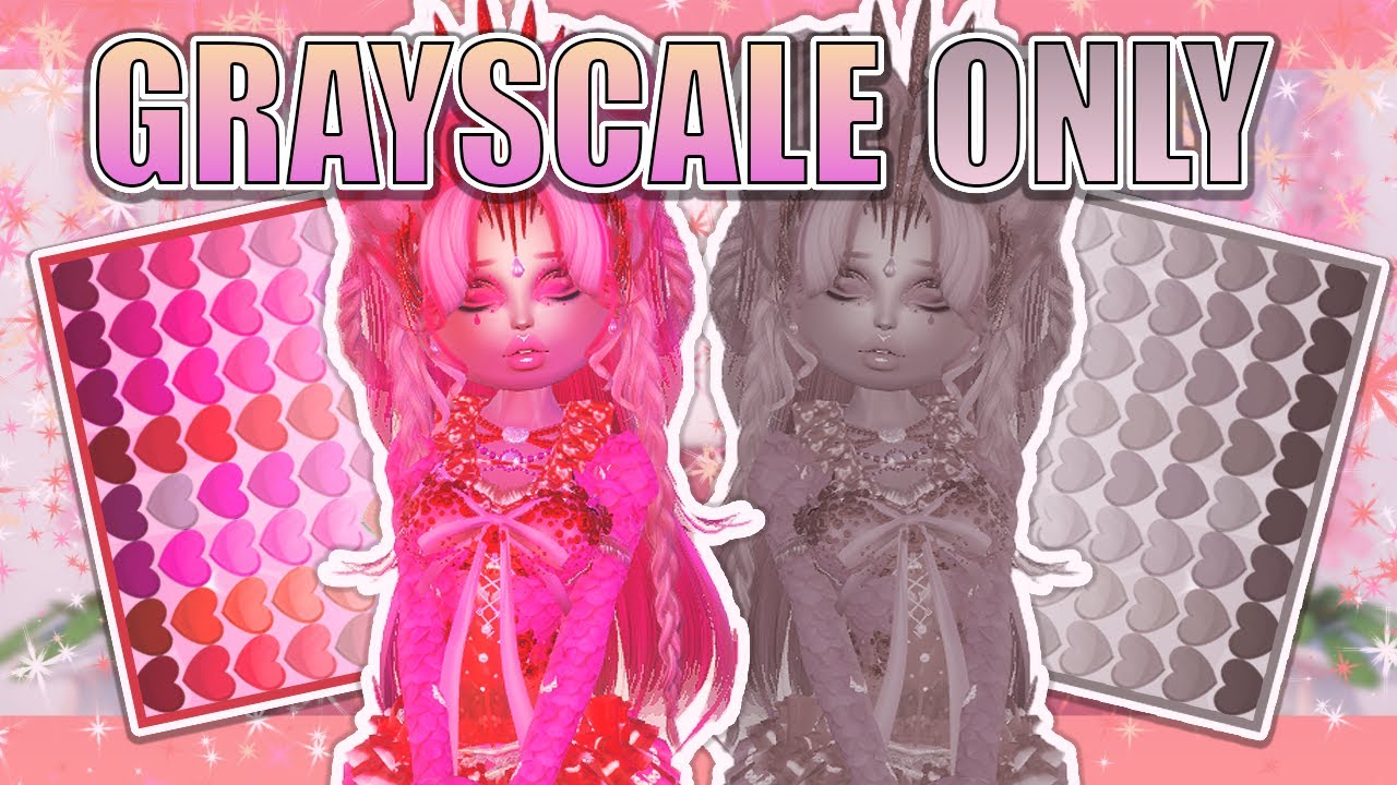 PLAYING IN *GRAYSCALE* IN *DRESS TO IMPRESS* (ROBLOX) - YouTube