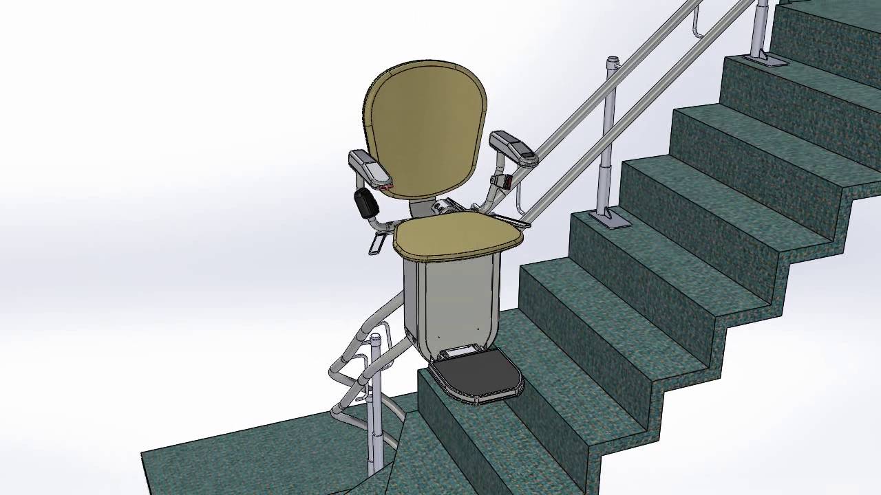 Platinum Internal Multi landing stairs with curved lift - YouTube