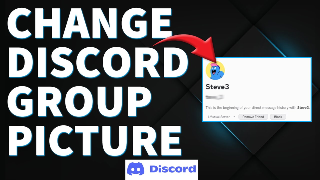 How To Change Discord Group Profile Picture (How To Edit/Customize ...