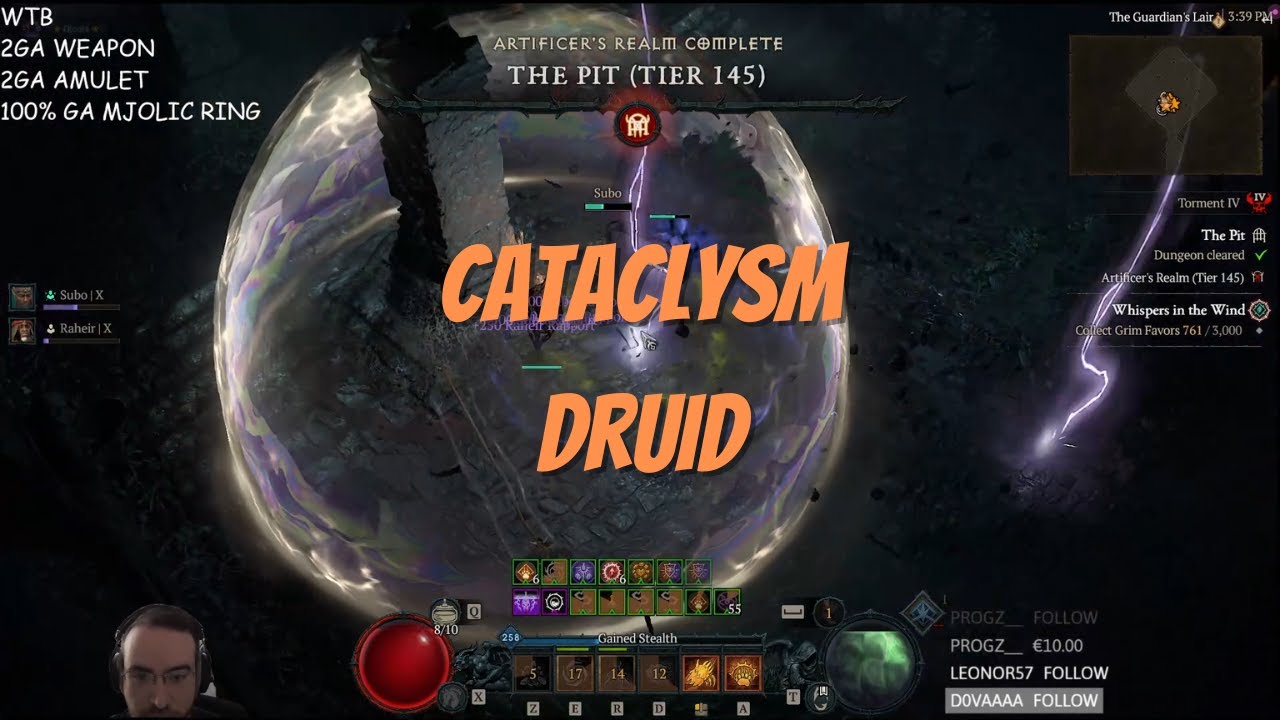 Tier 145 Pit - Cataclysm Druid - Season 7 - Diablo 4 - YouTube