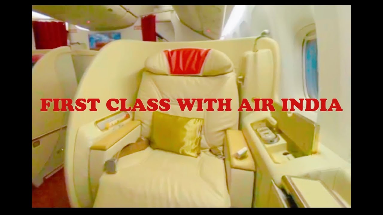 FIRST CLASS TRAVEL AIR INDIA WITH CINEMATIC TAKEOFF - YouTube