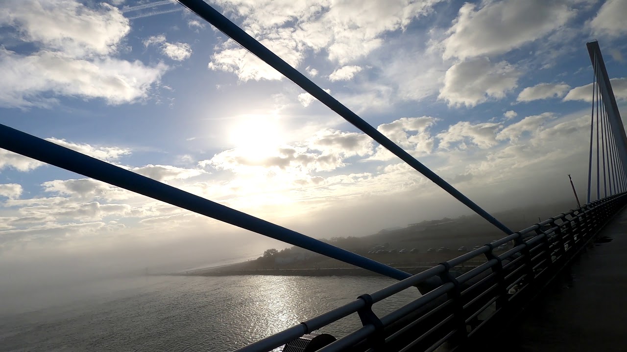 Riding over the Indian River Inlet Bridge (Helmet cam) - YouTube