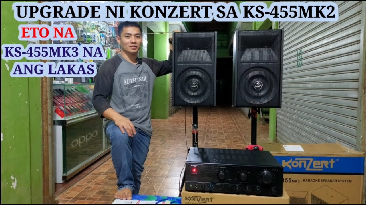 KONZERT KS-455MK3 SPEAKER AND KONZERT AV-502C UNBOXING DEMO REVIEW AND ...