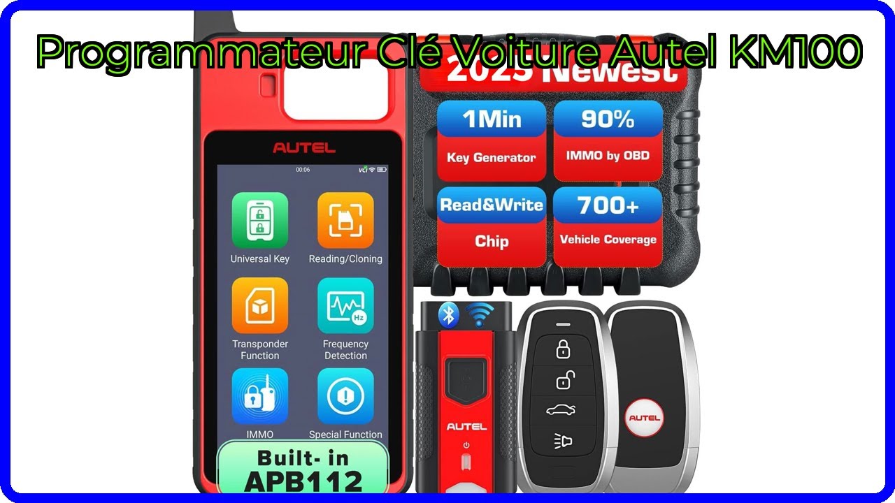 AVIS (2025) : Programmateur Clé Voiture Autel KM100. DÉTAILS ESSENTIELS - YouTube