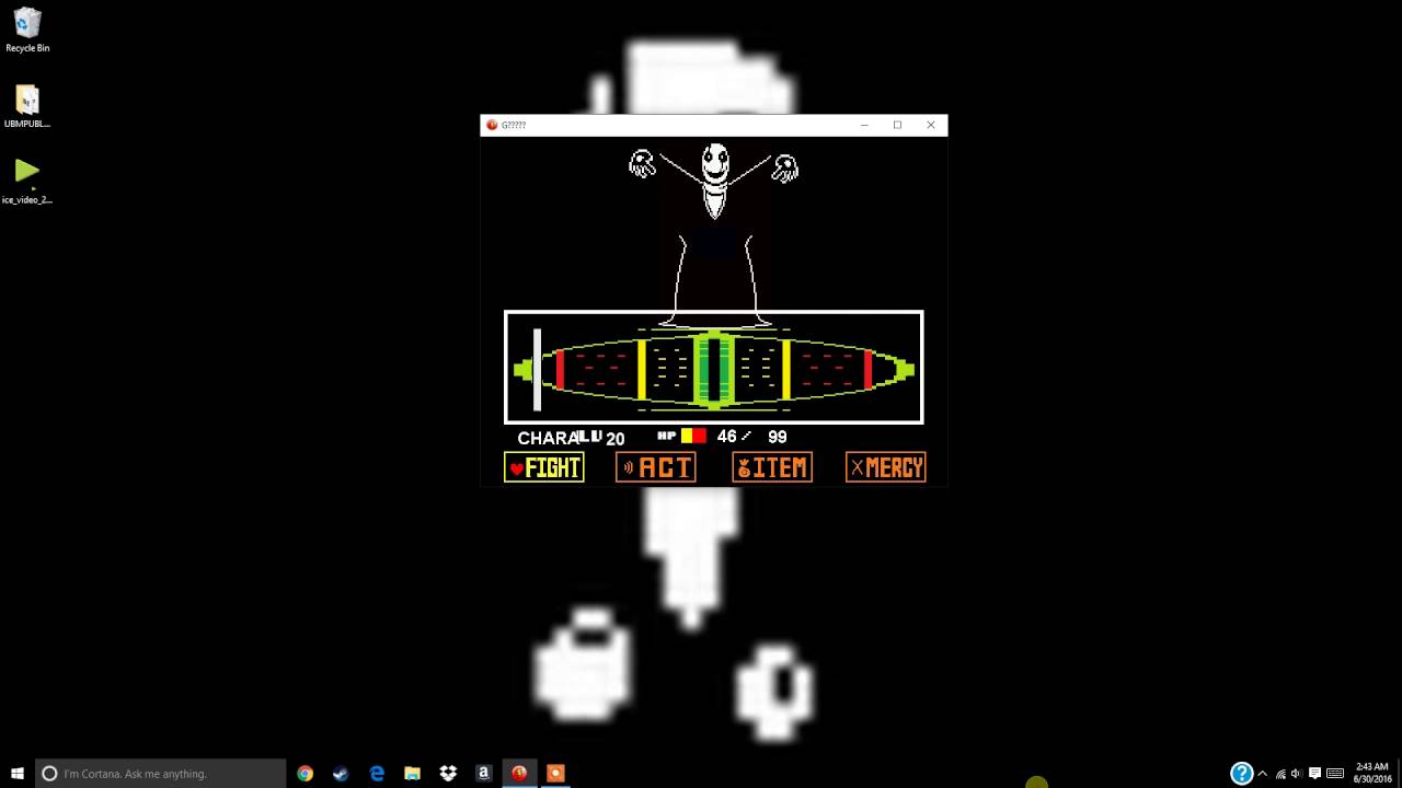 Undertale: Battle Mode PUBLIC DEMO Gaster Fight - YouTube