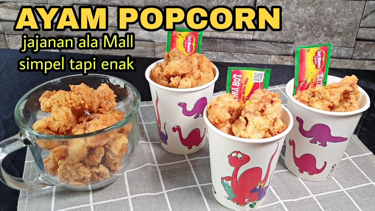 Resep Ayam Popcorn Crispy | Ide Jualan Modal Rp.5000an !! - YouTube