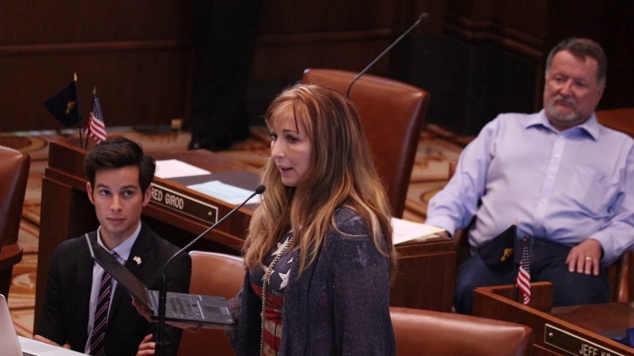 Sen. Kim Thatcher opposes abortion bill - YouTube