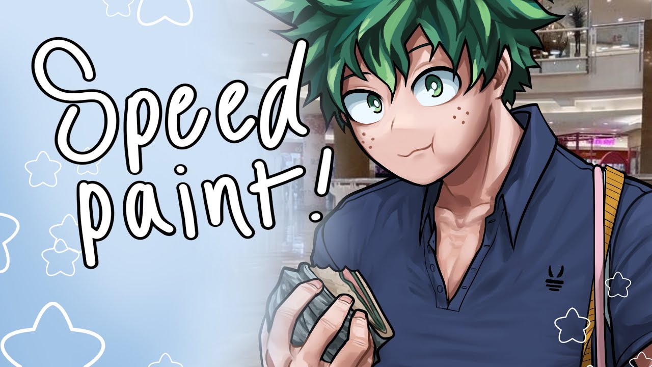 SPEEDPAINT! || Deku at the mall - YouTube