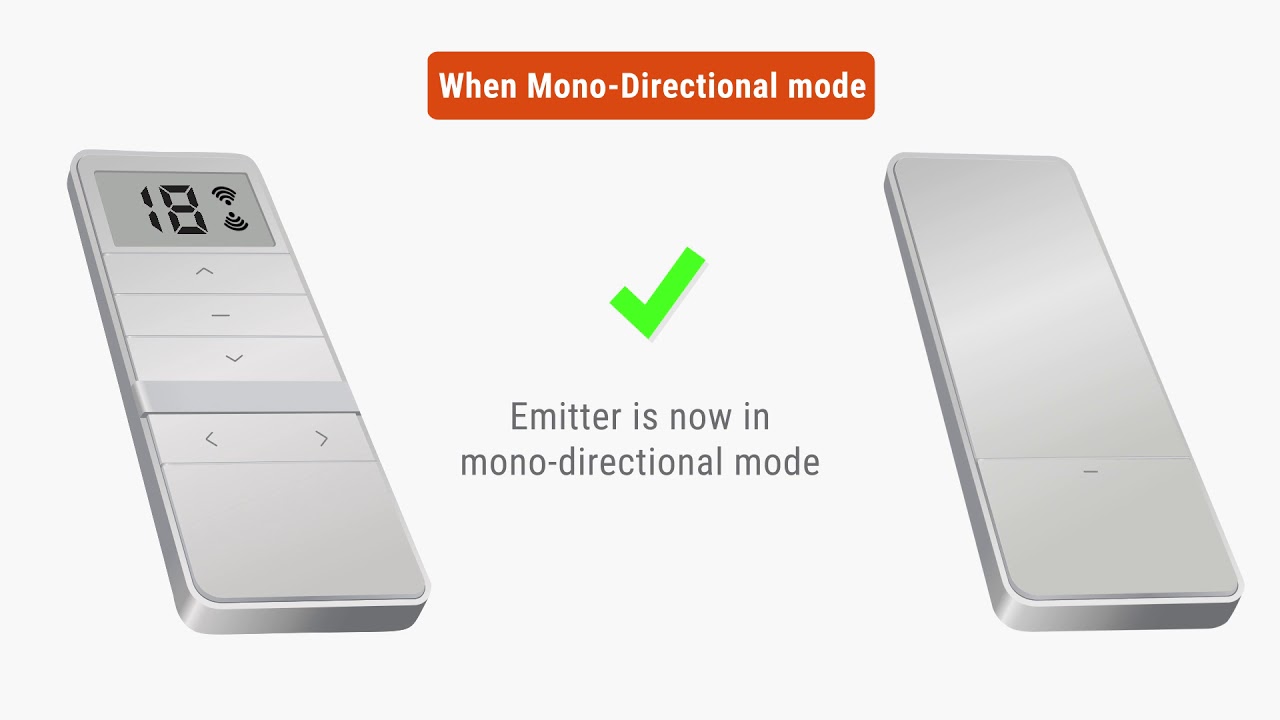 Remote setting mono- or bi-directional - YouTube