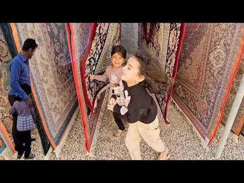 Take your daughters to work day! Mehran & Mehrshad clean carpets while their daughters play
